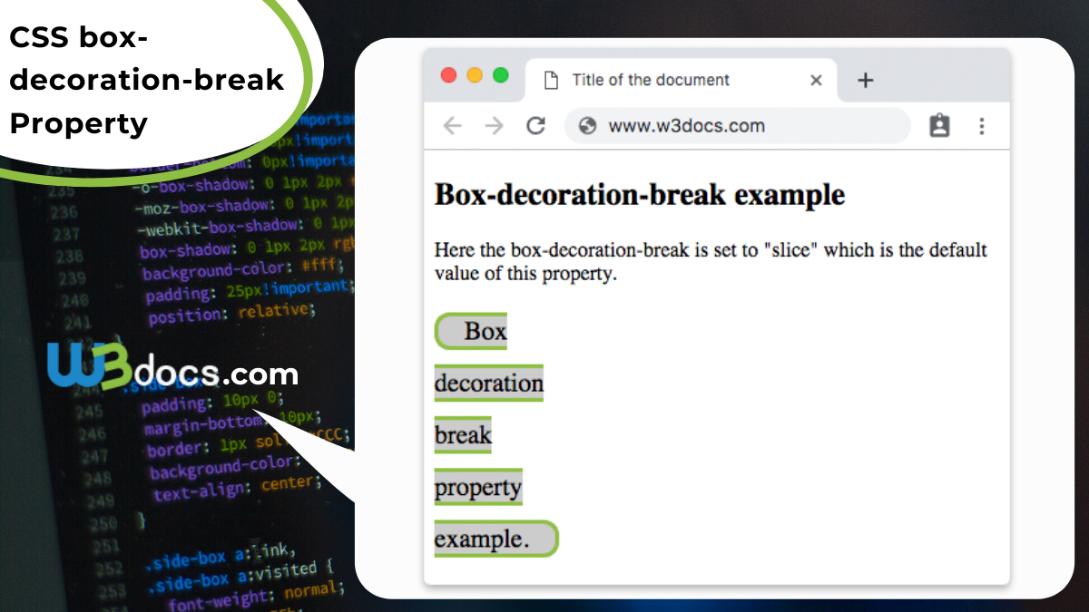 CSS box-decoration-break Property