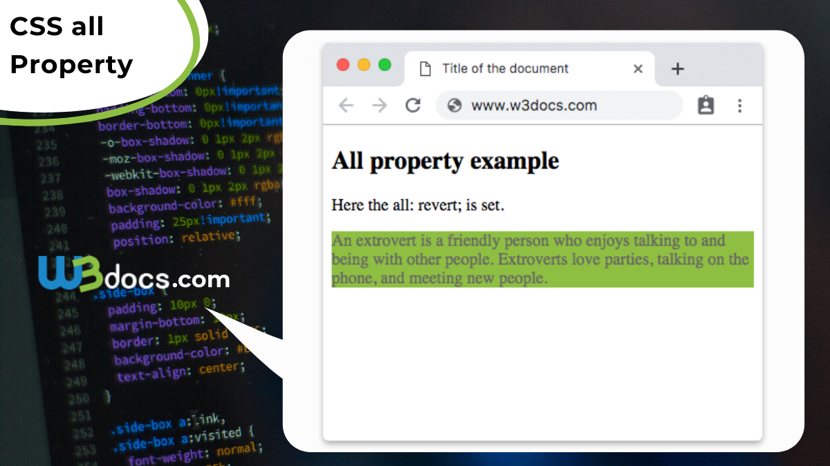 CSS all Property