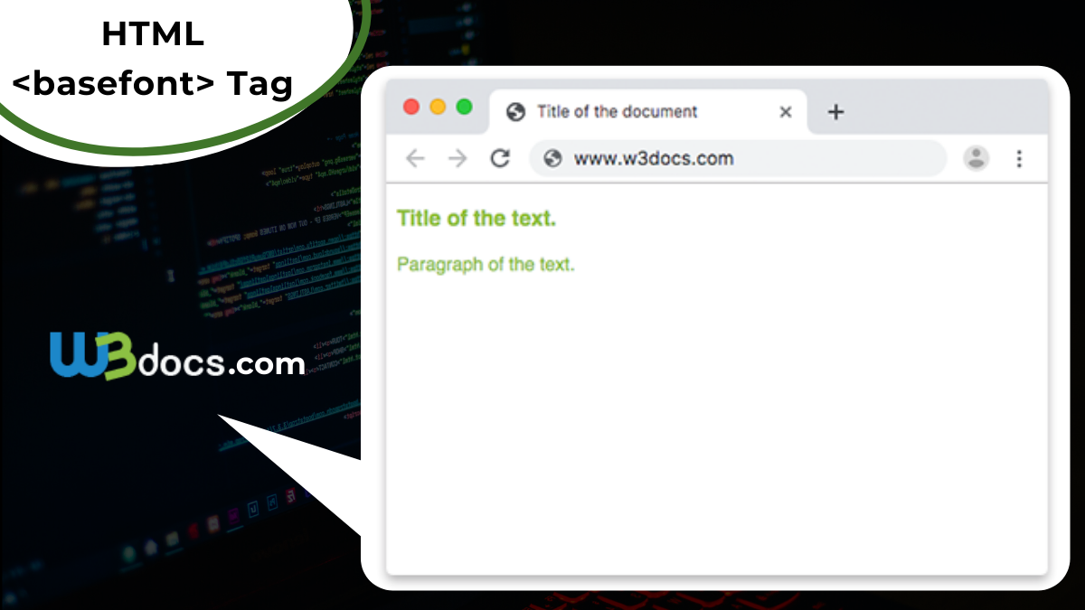 Html Basefont Tag