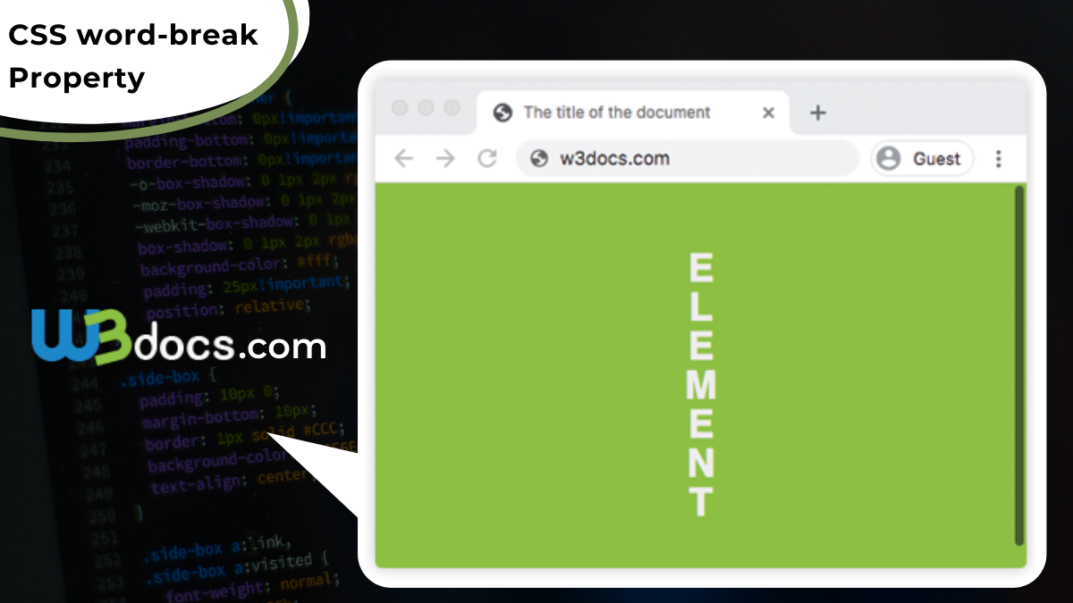 Css Word Break Property