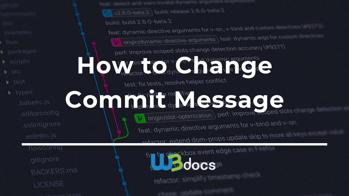 How to Change Commit Message in Git How to Change Commit Message in Git