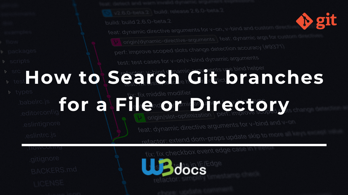 How to Search Git branches for a File or Directory
