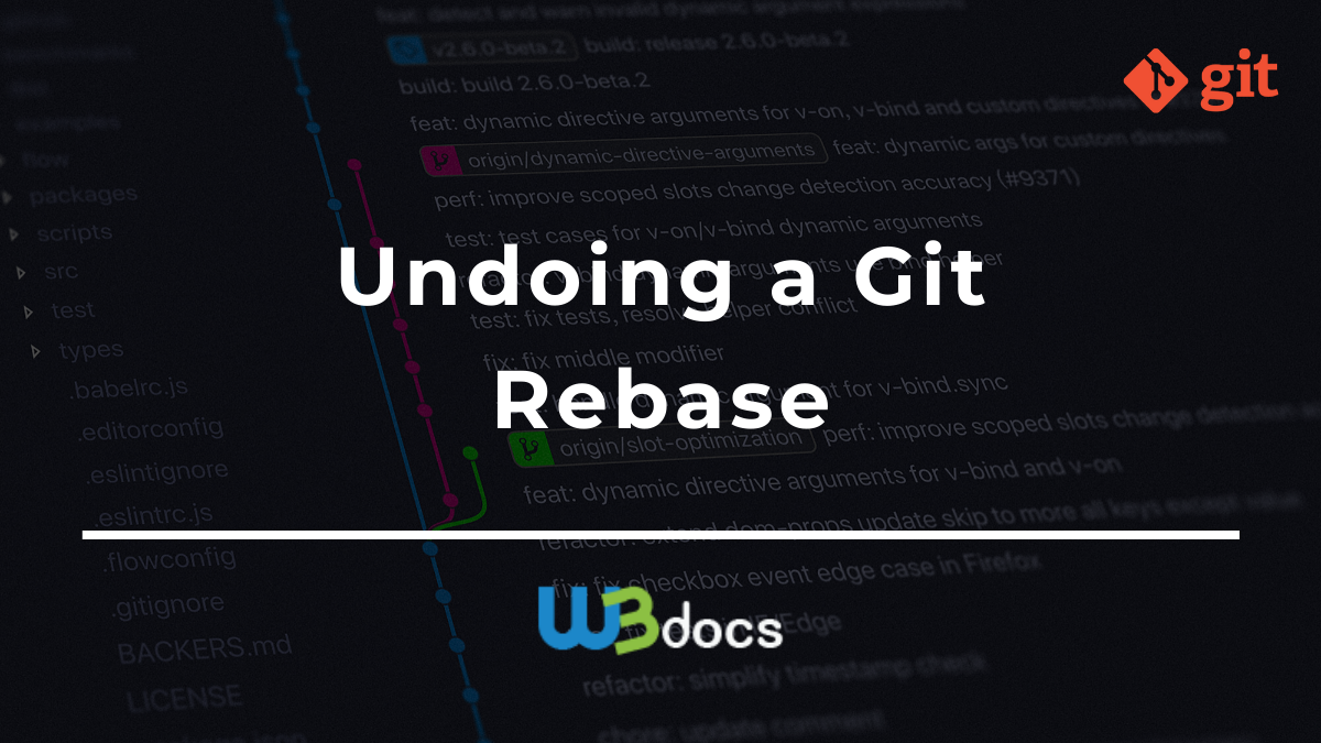 Undoing a Git Rebase
