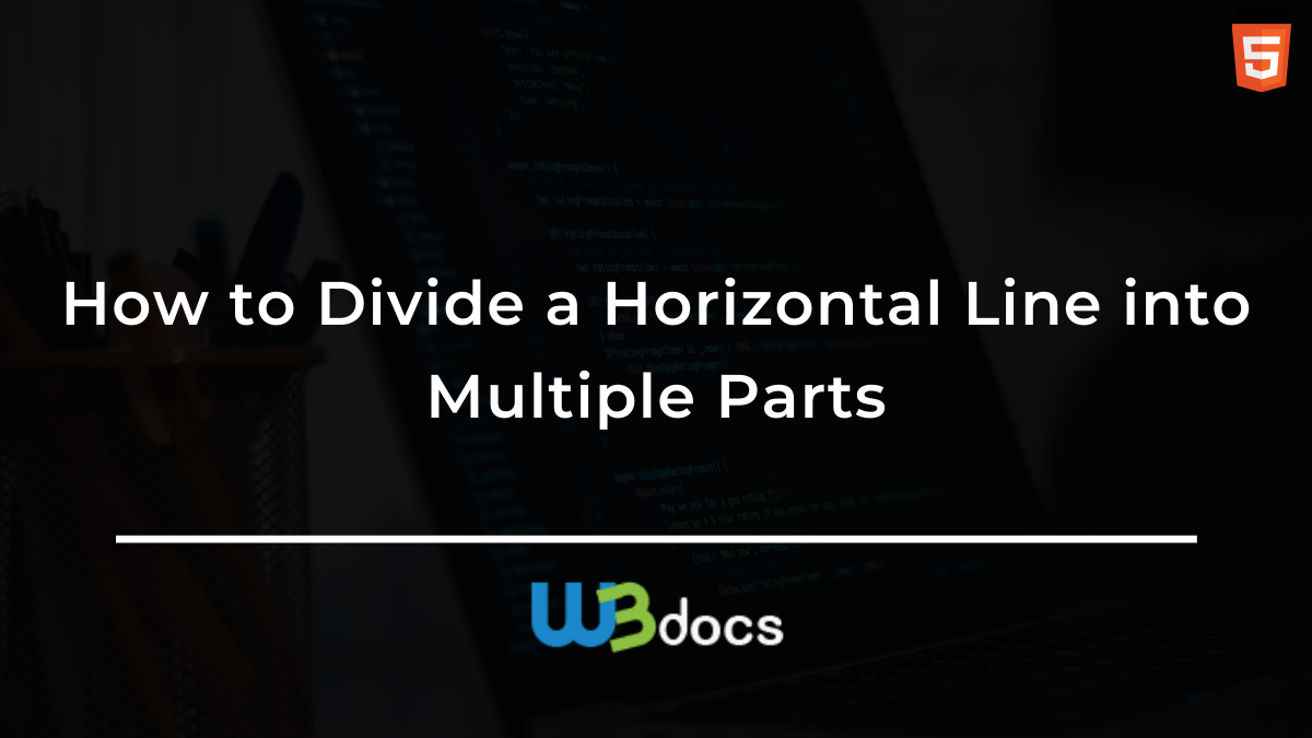 How to Divide a Horizontal Line into Multiple Parts