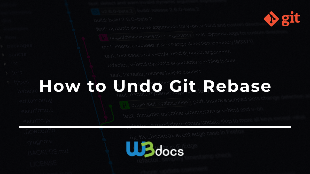 How to Undo Git Rebase